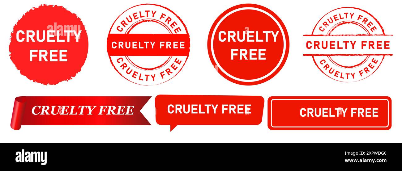 Cruelty free stamp square hi-res stock photography and images - Alamy
