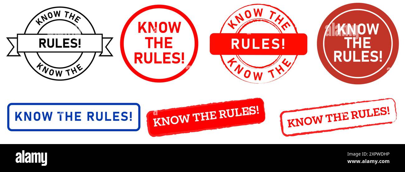 know the rules stamp collection icon procedures terms reminder rule ...