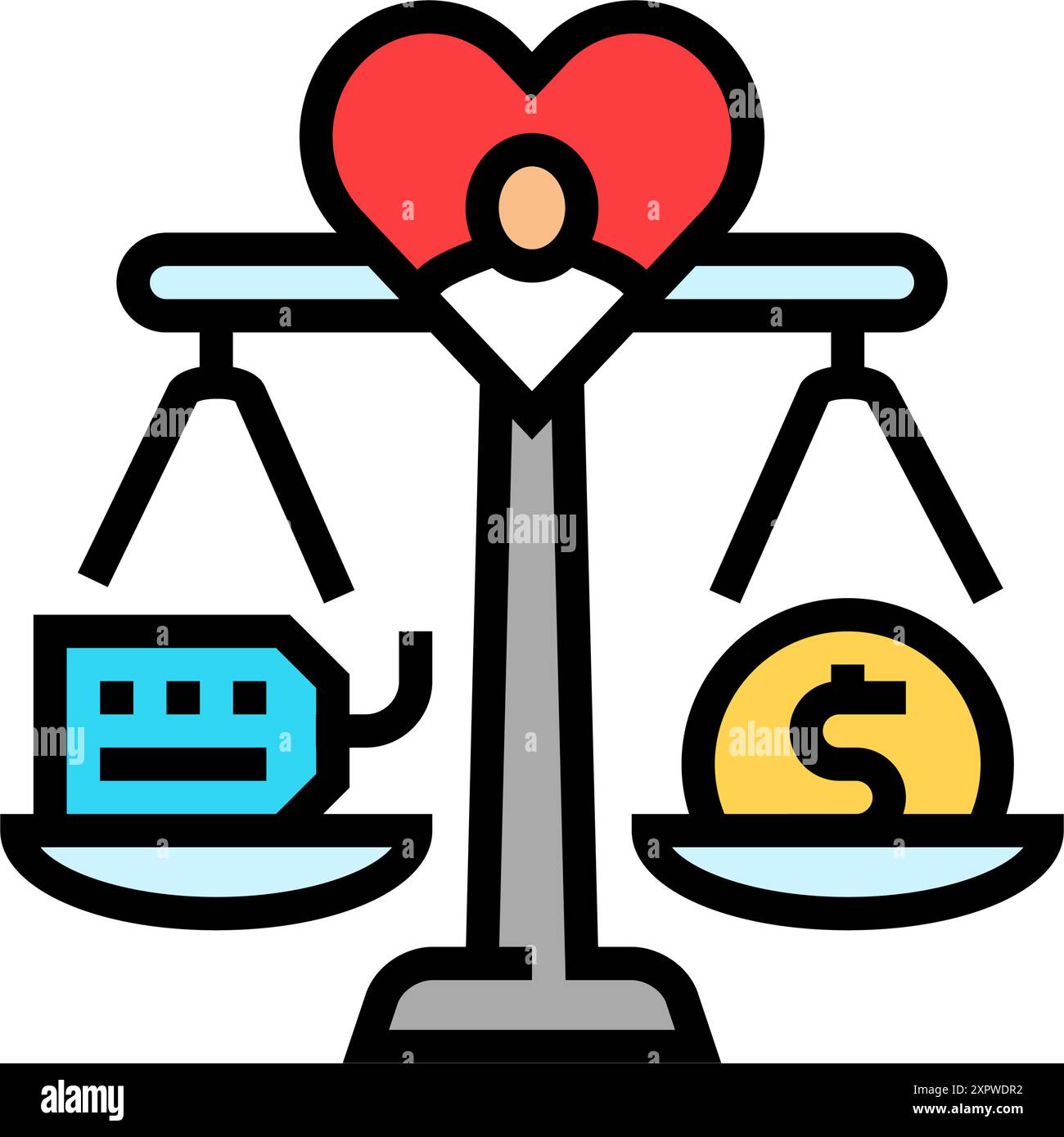 perception value consumer behavior color icon vector illustration Stock ...