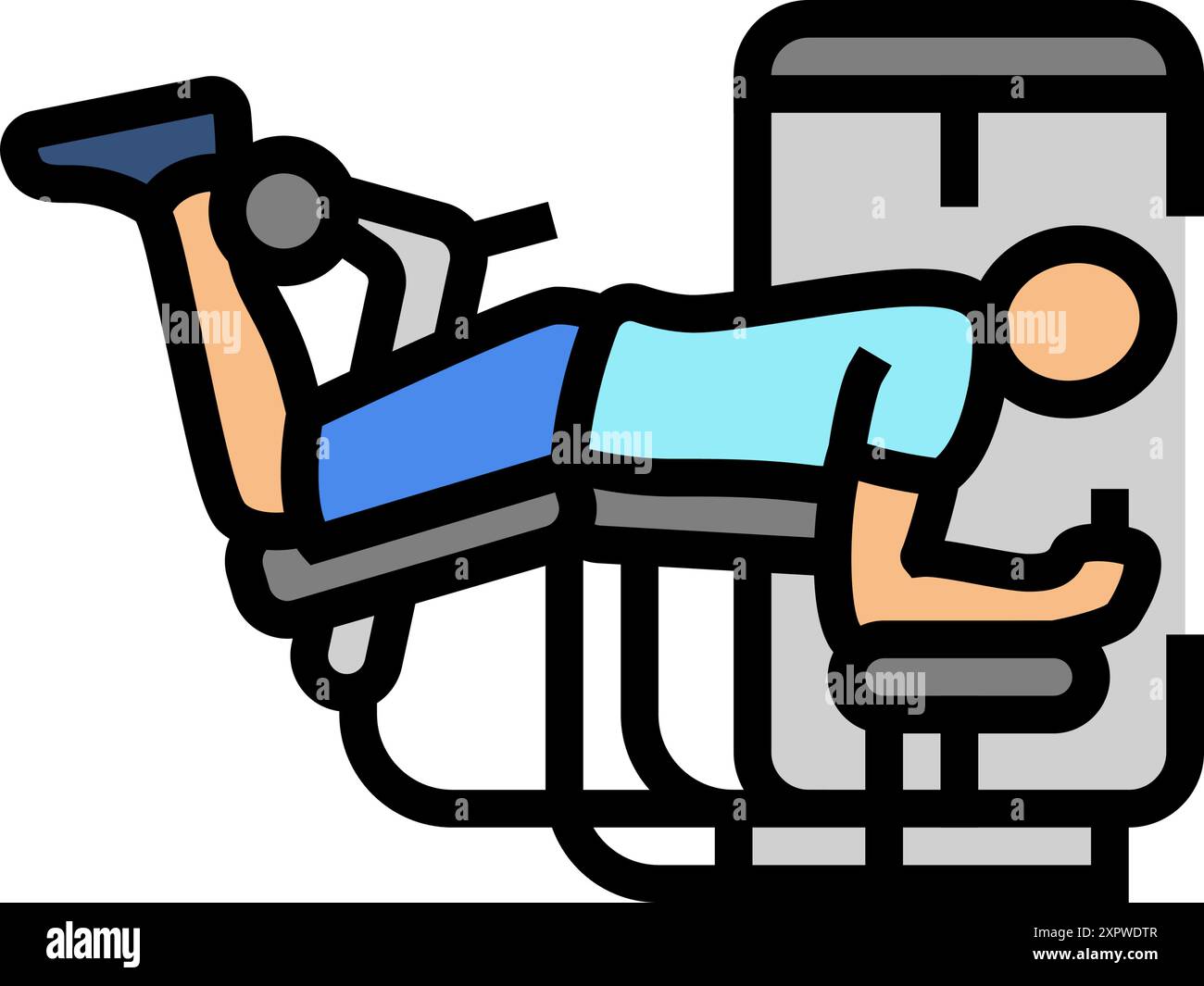 Hamstring stretch man Stock Vector Images - Alamy
