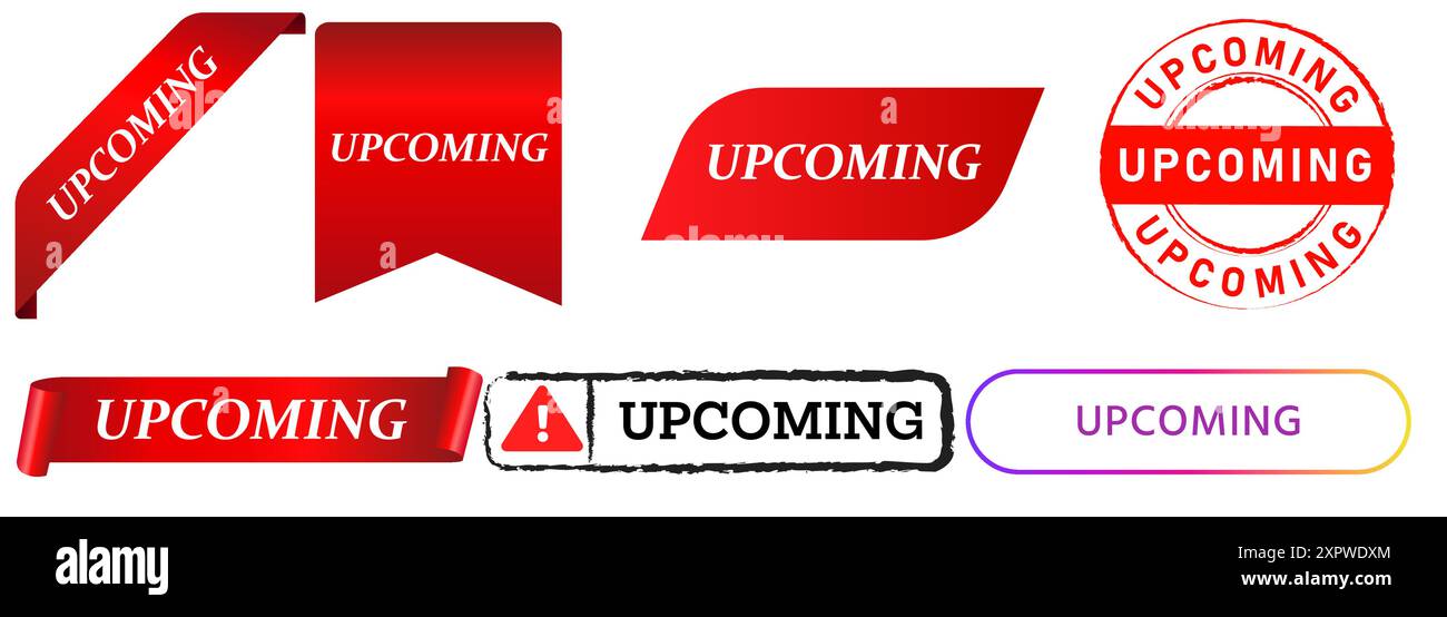 upcoming event stamp collection icon design ads advertisement marketing ...