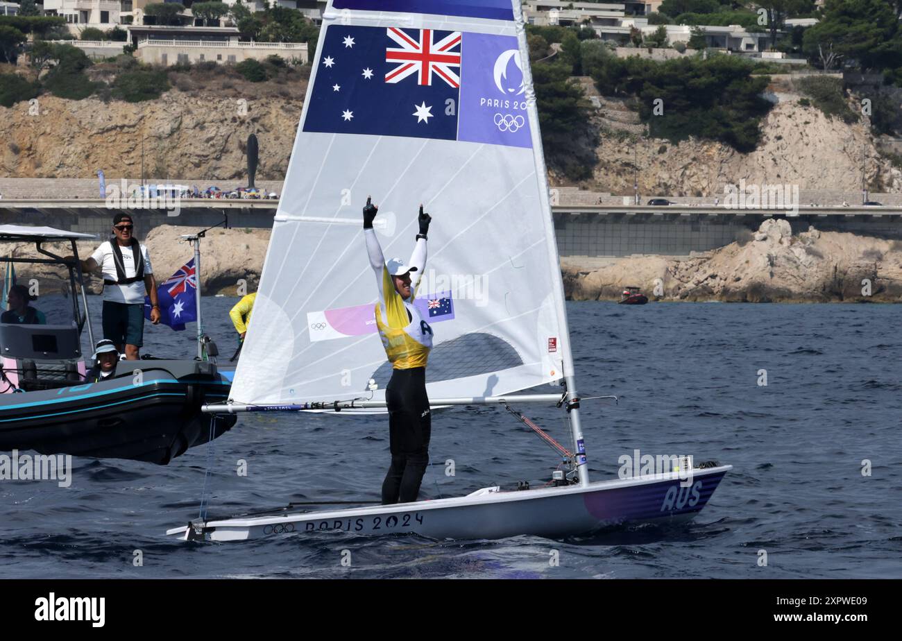Marseille, France. 07th Aug, 2024. Australia's Matt Wearn competes in ...