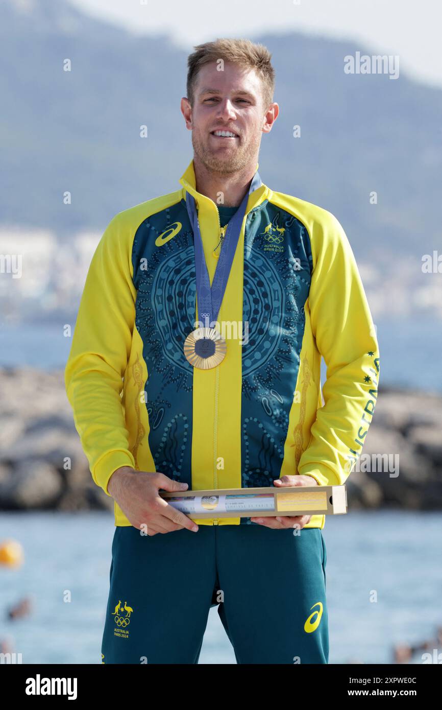 Marseille, France. 07th Aug, 2024. Gold medallist Australia's Matt ...
