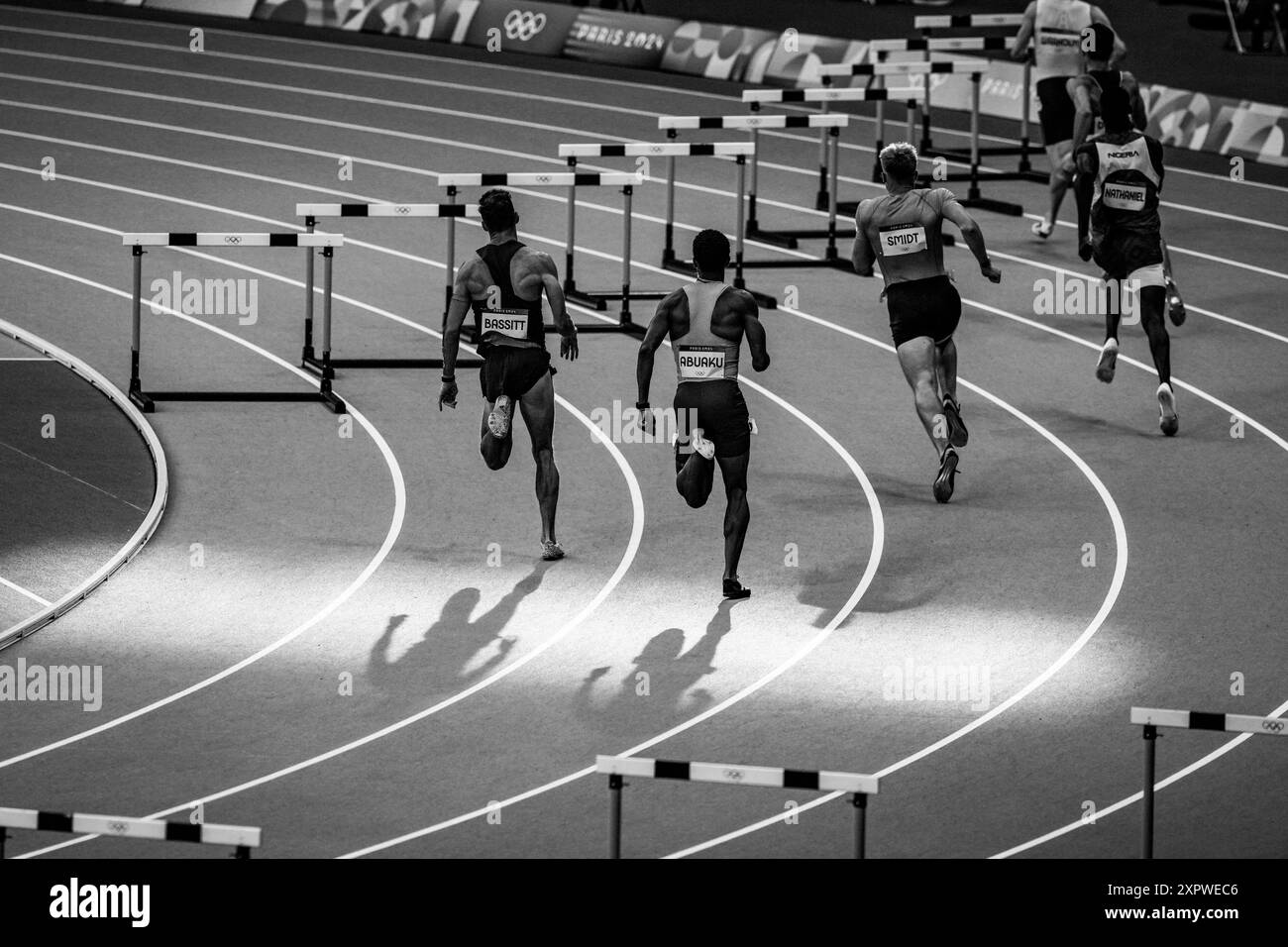 Saint Denis, France. 07th Aug, 2024. Trevor BASSITT, Joshua ABUAKU ...