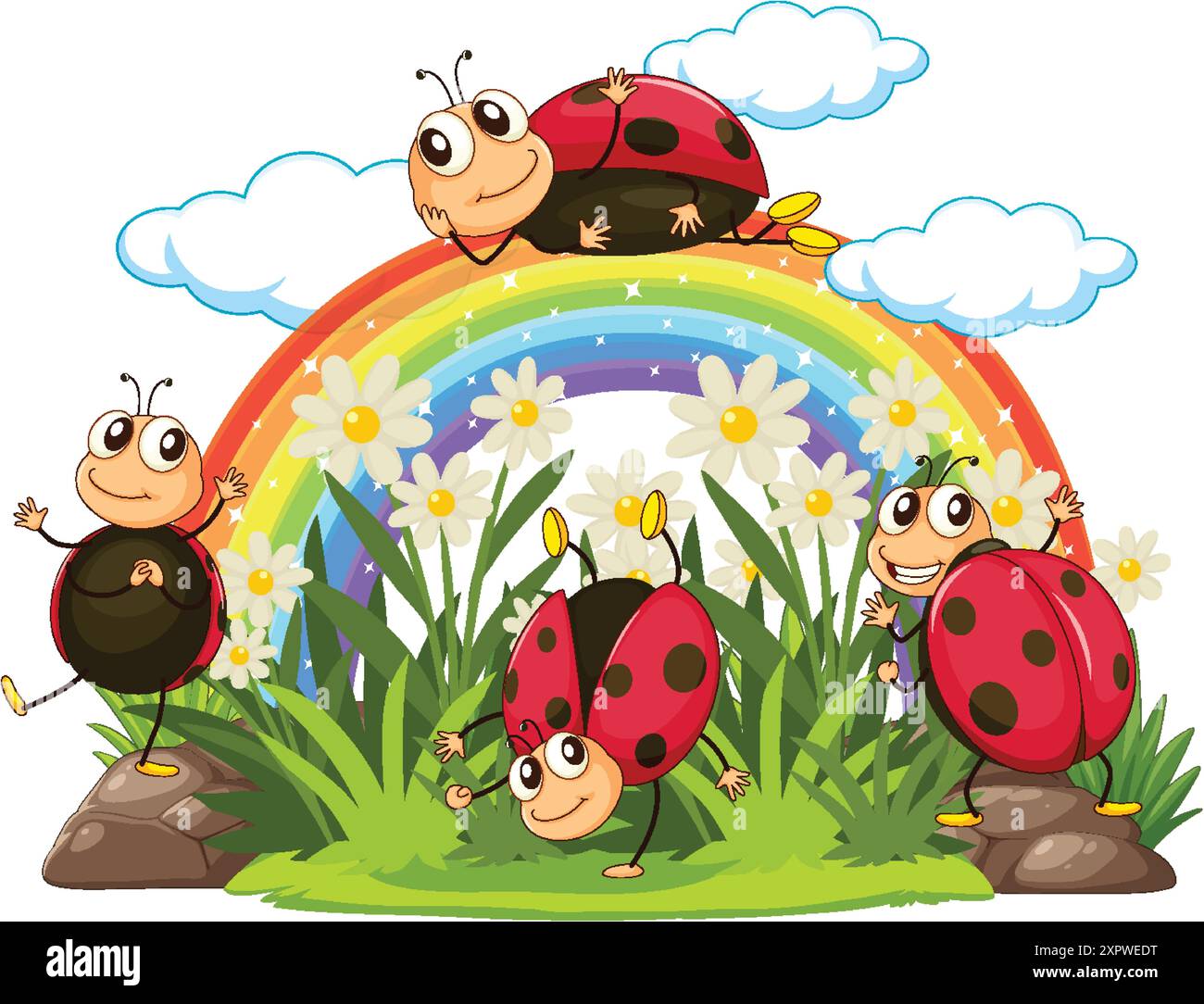 Coccinellidae vector vectors hi-res stock photography and images - Alamy
