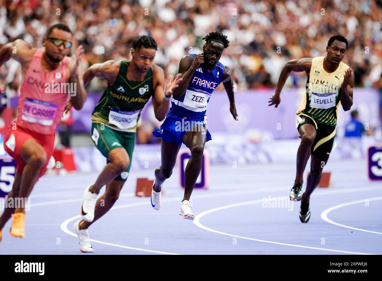 Saint Denis, France. 07th Aug, 2024. Ryan ZEZE of France competes in ...