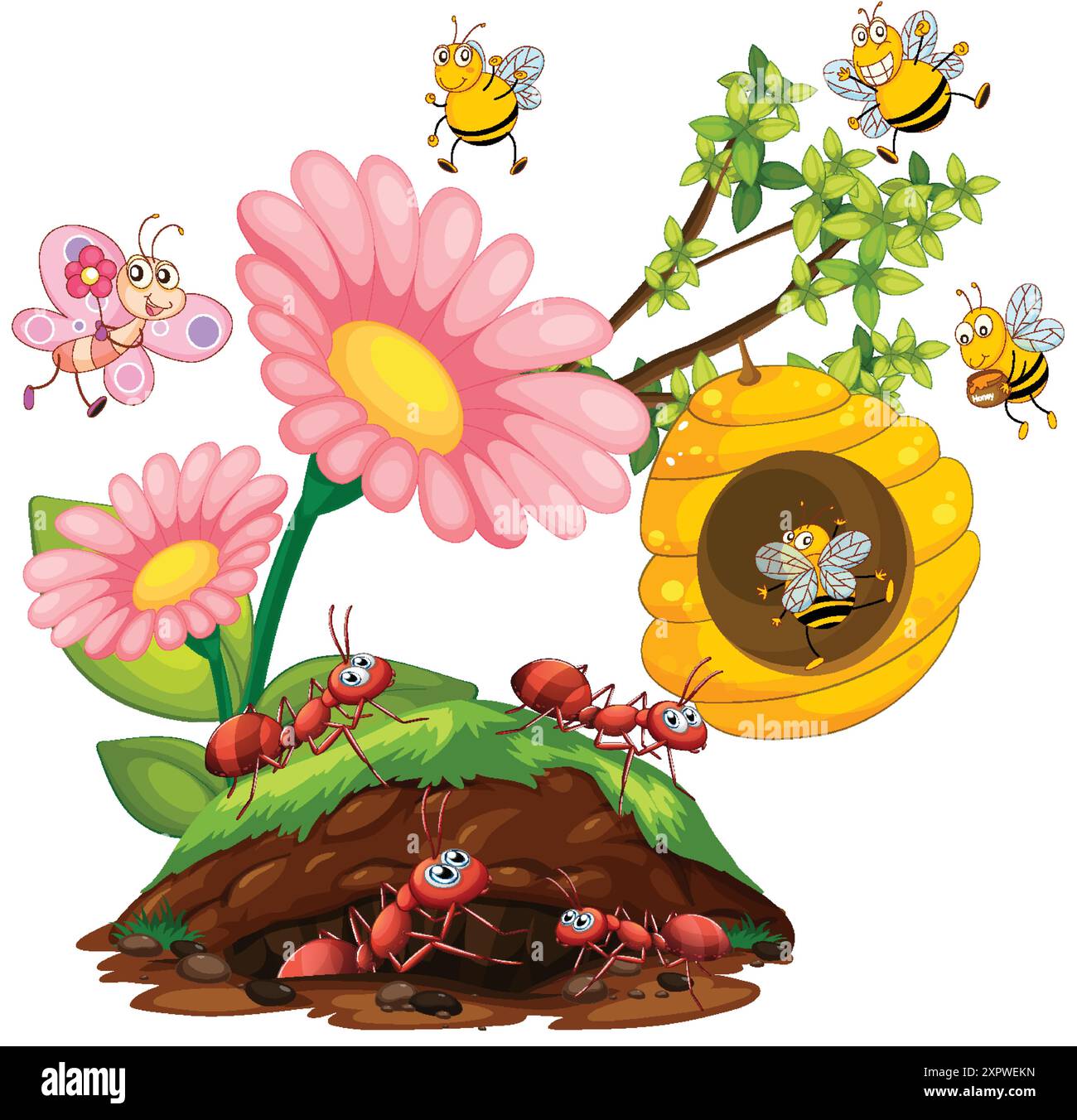 Working hive Cut Out Stock Images & Pictures - Alamy