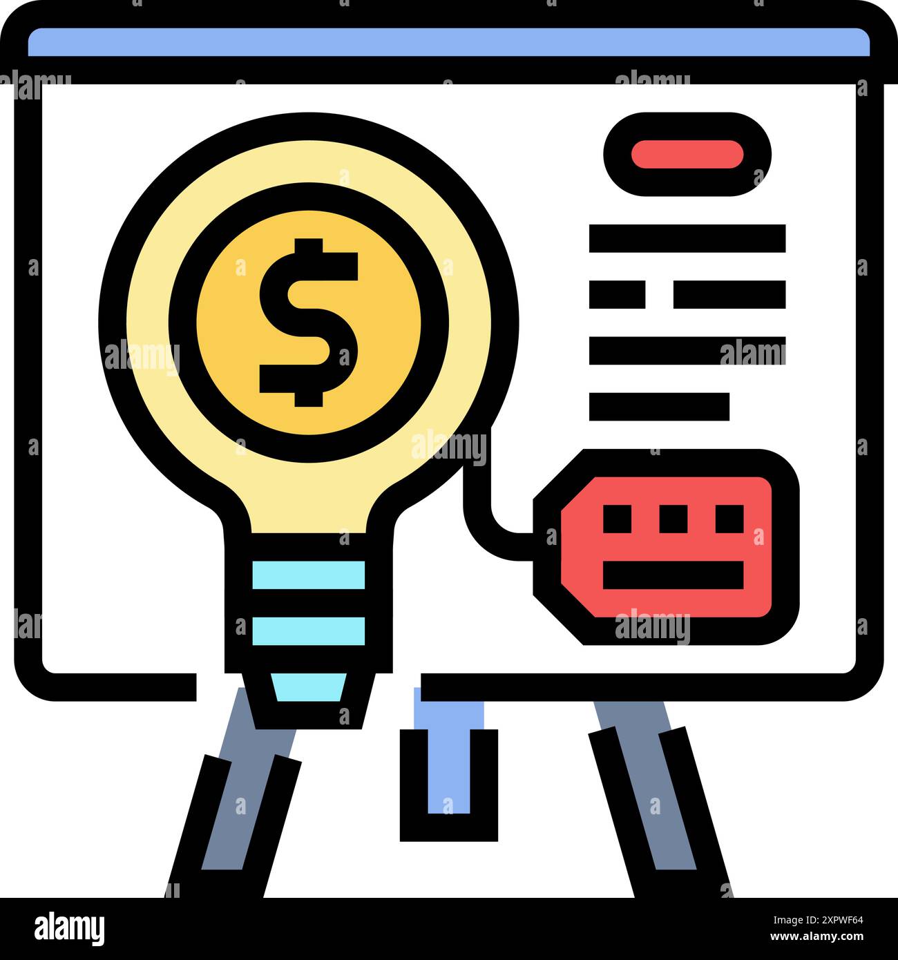 pitch technical sales engineer color icon vector illustration Stock ...
