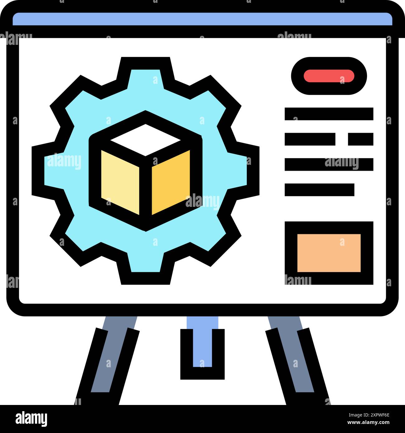 product training technical sales engineer color icon vector ...