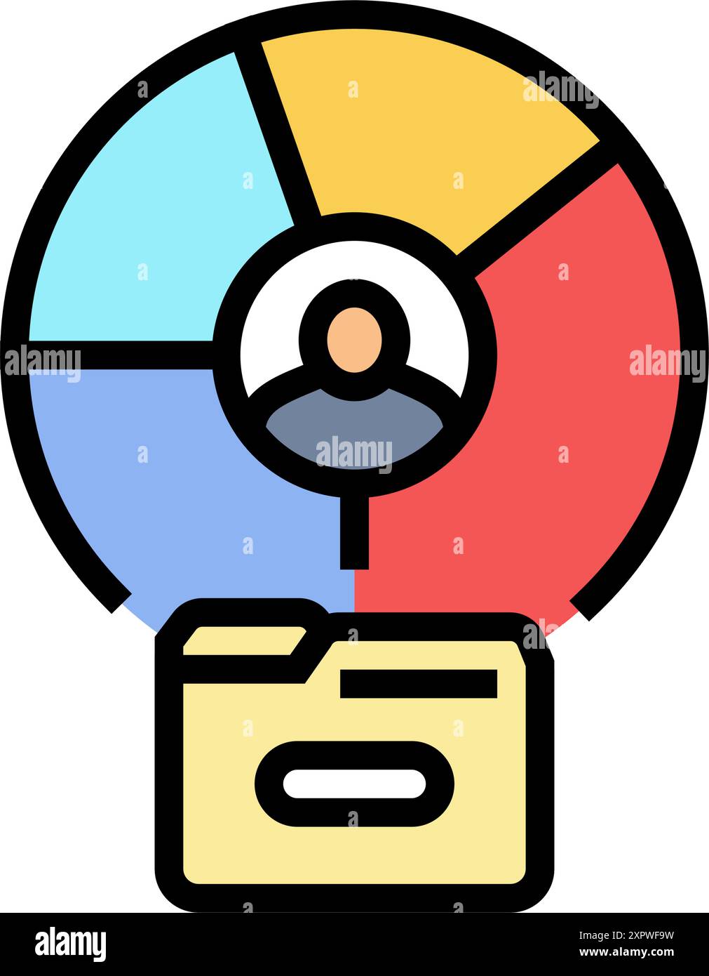 Customer Segmentation Technical Sales Engineer Color Icon Vector