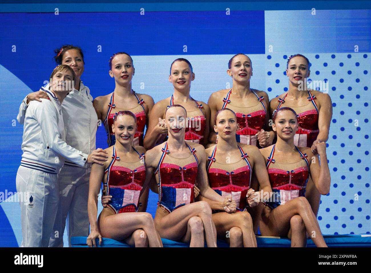 Paris, France. 07th Aug, 2024. Team France compete in the team ...