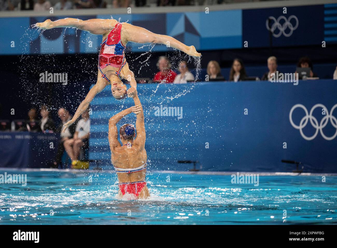 Paris, France. 07th Aug, 2024. Team France compete in the team ...