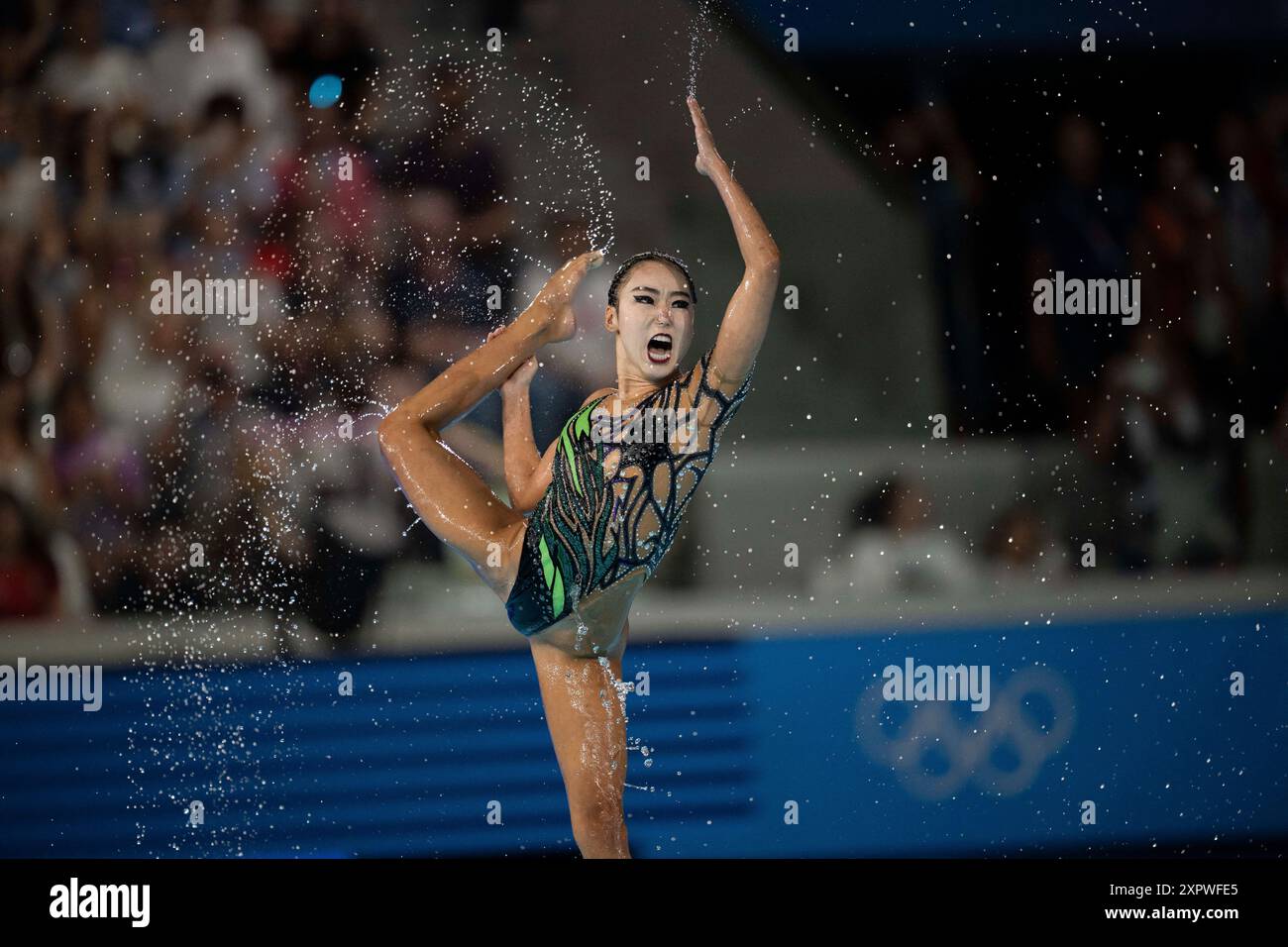 Paris, France. 07th Aug, 2024. Team USA compete in the team acrobatic ...
