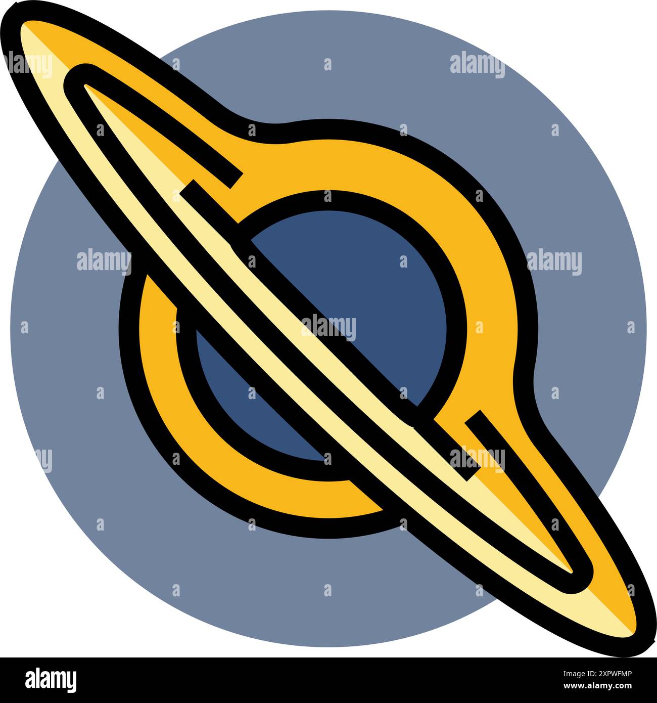 black holes unsolved mystery color icon vector illustration Stock ...