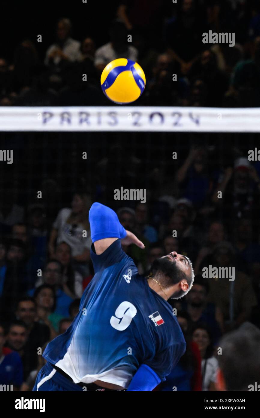 NGAPETH Earvin ( 9 - France ), Volleyball, Men's Semifinals between ...