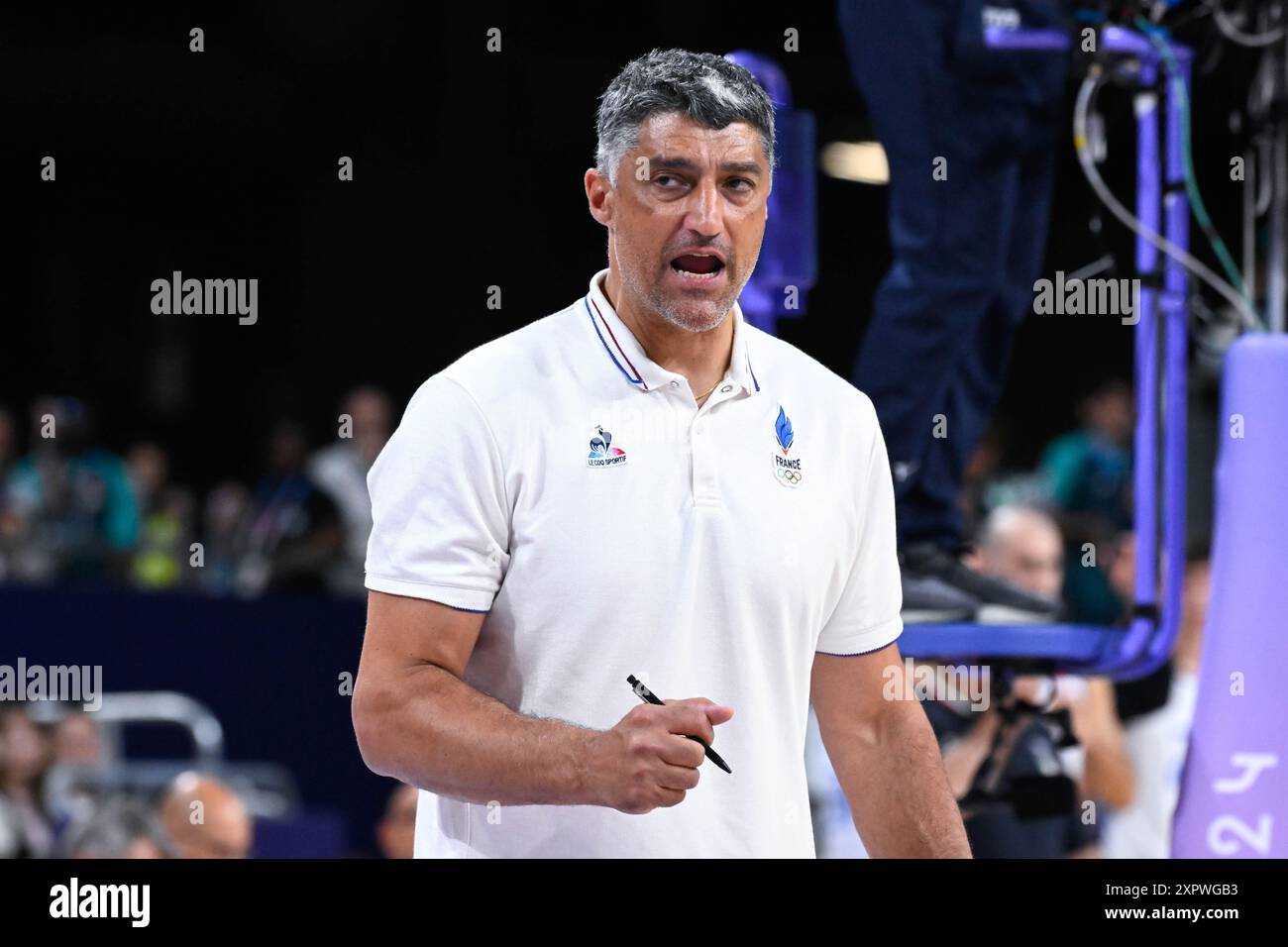 GIANI Andrea ( coach France ), Volleyball, Men's Semifinals between ...
