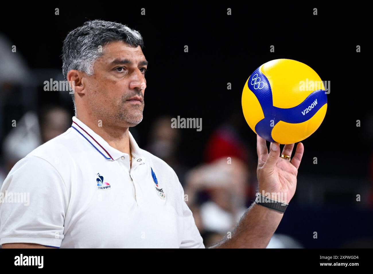 GIANI Andrea ( coach France ), Volleyball, Men's Semifinals between ...