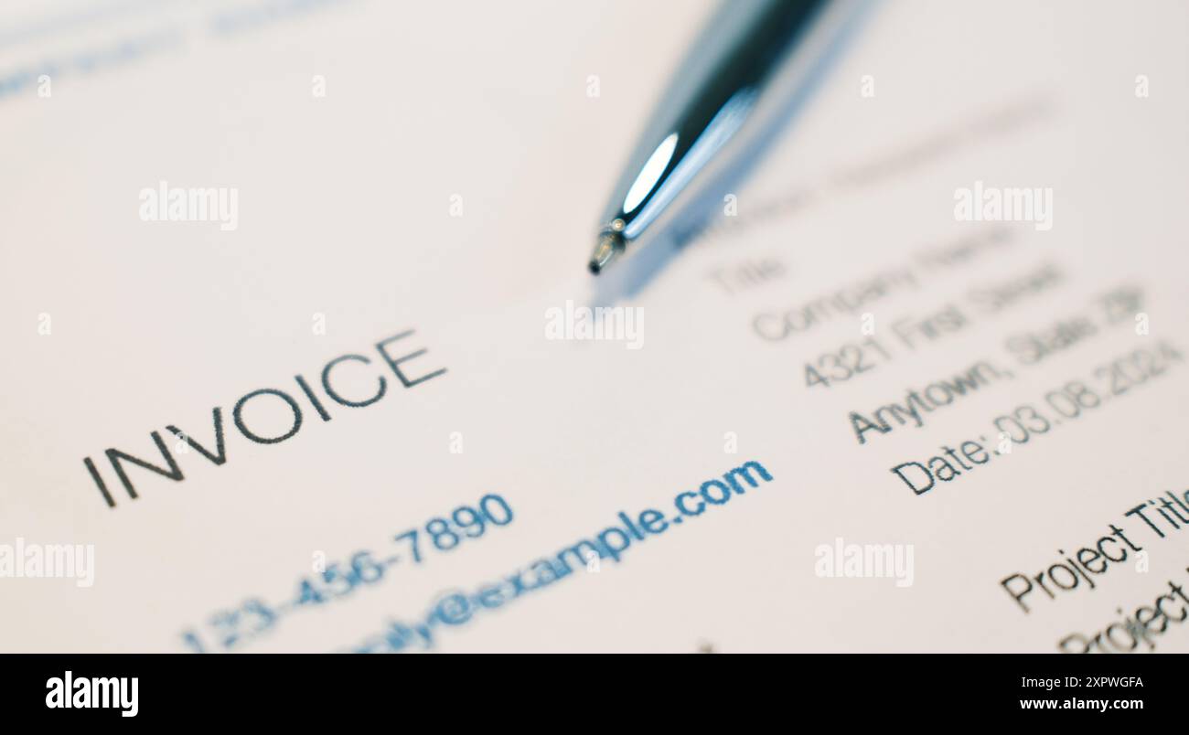 Annual invoice hi-res stock photography and images - Alamy