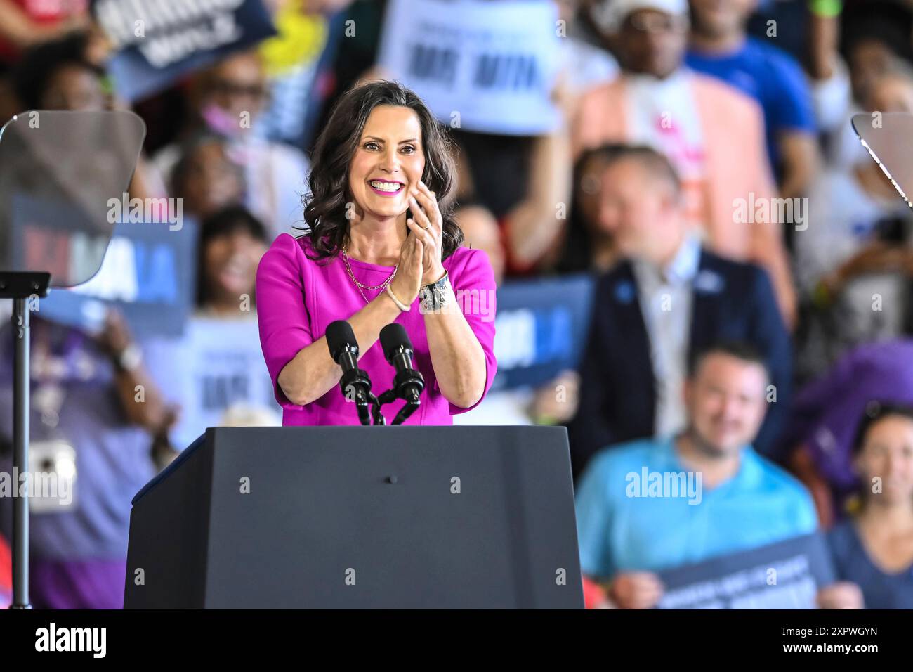 August 7, 2024, Detroit, Michigan, U.S: Michigan Governor GRETCHEN ...