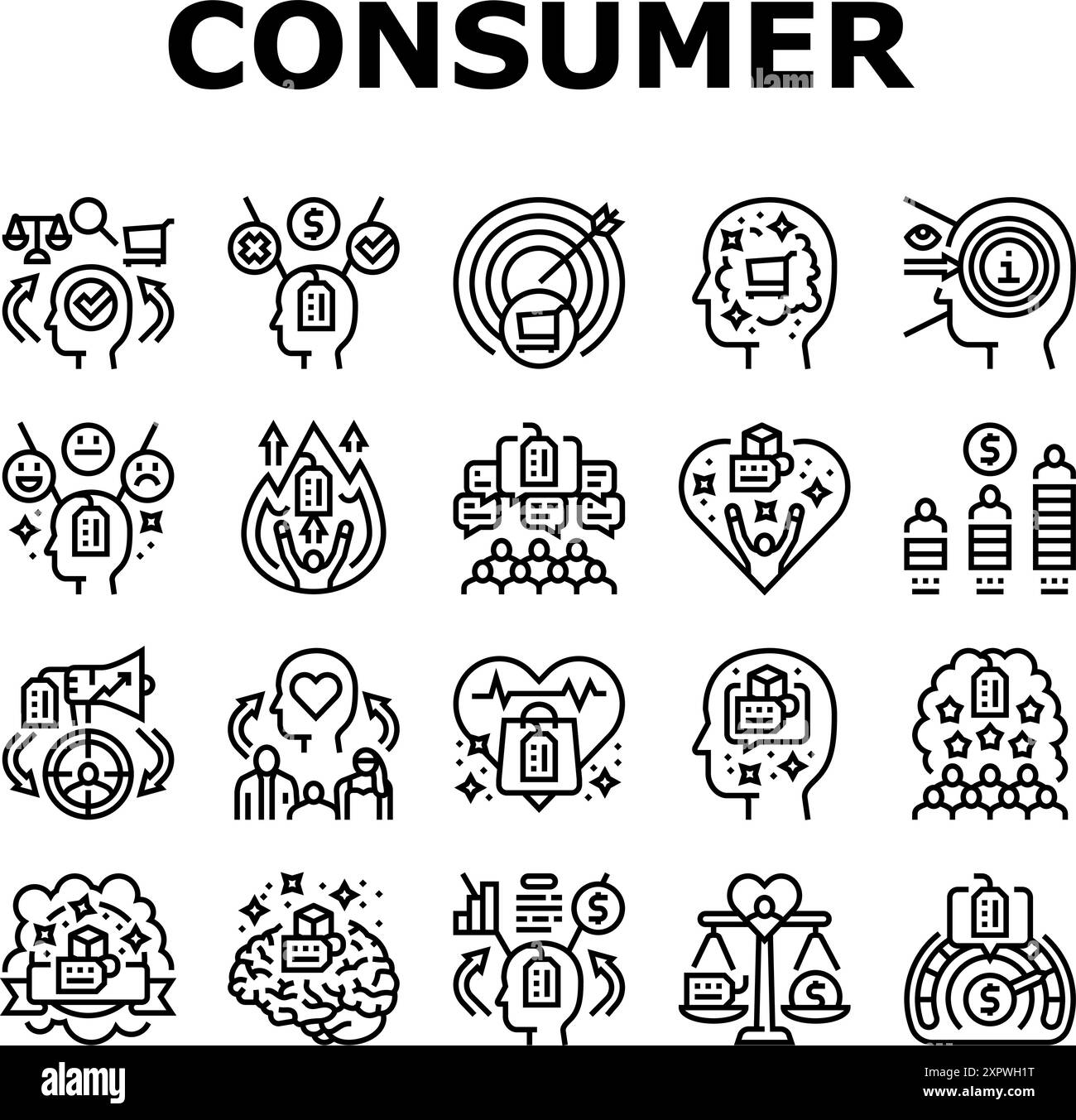 Consumer behaviour Stock Vector Images - Alamy