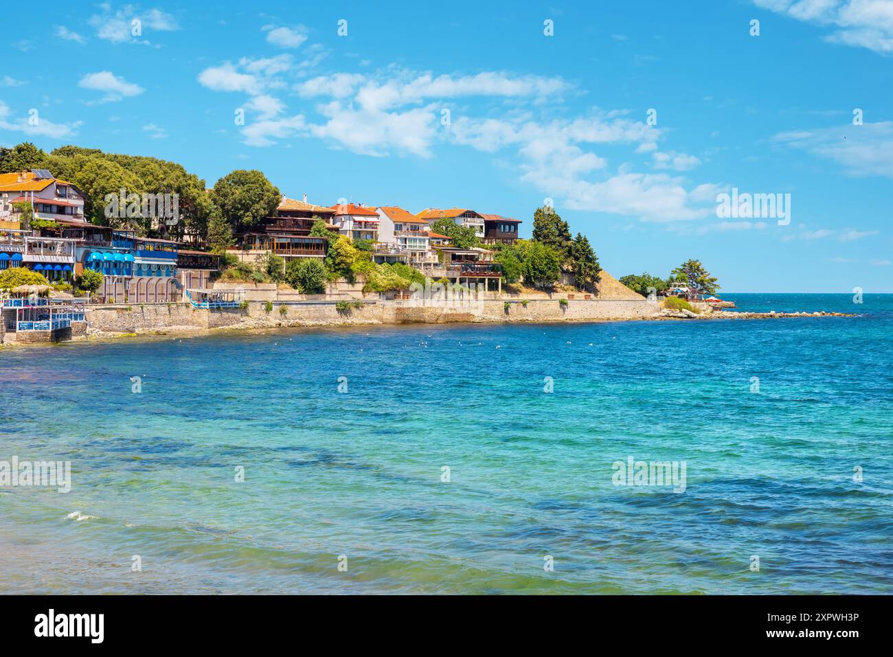 Scenic waterfront of Nessebar old town. Bulgaria Stock Photo - Alamy