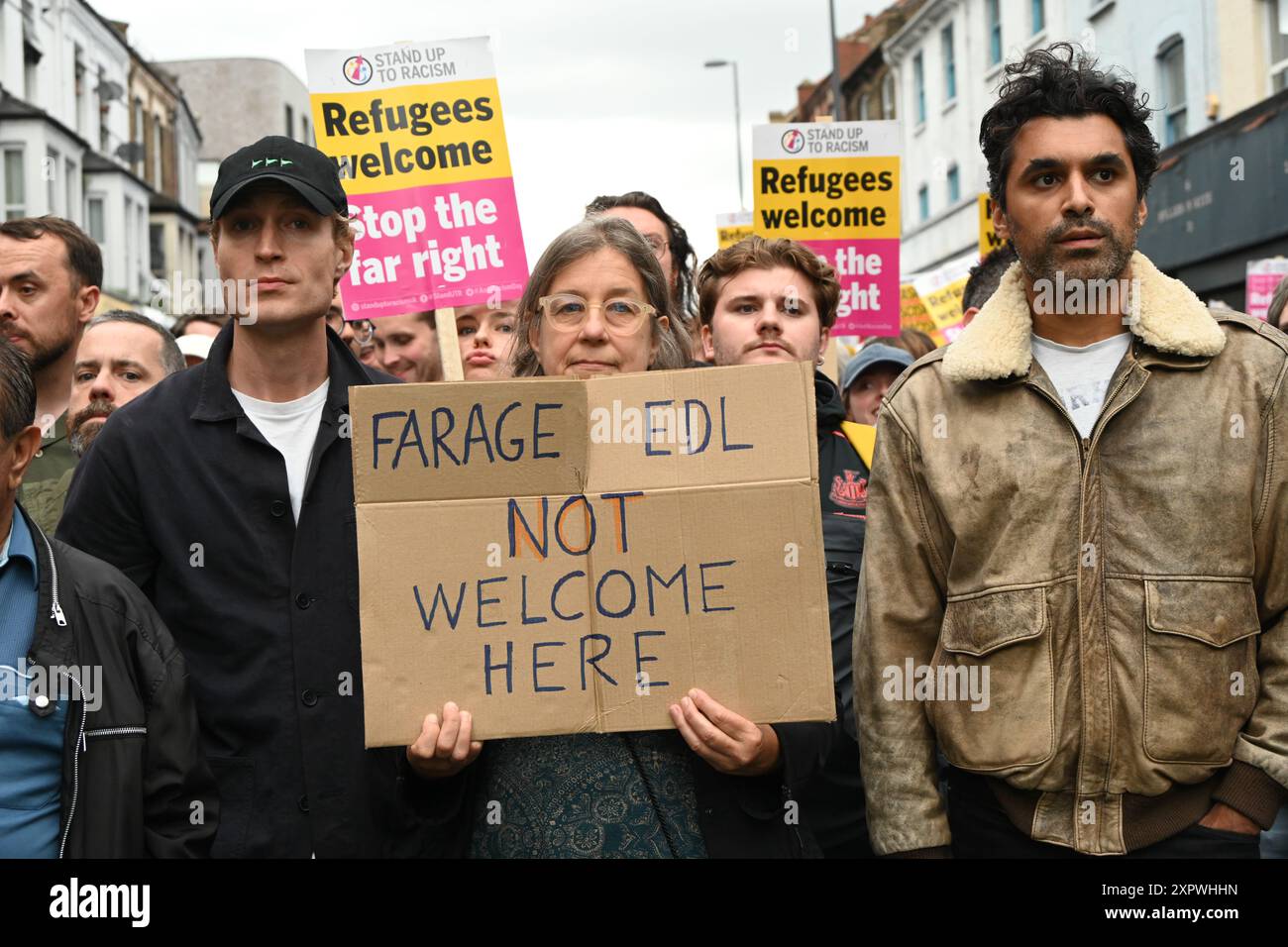 LONDON, ENGLAND: 3rd August 2024: A counter-protest Walthamstow has a ...