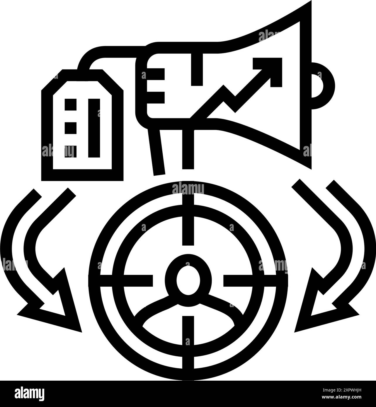 reference groups consumer behavior line icon vector illustration Stock ...