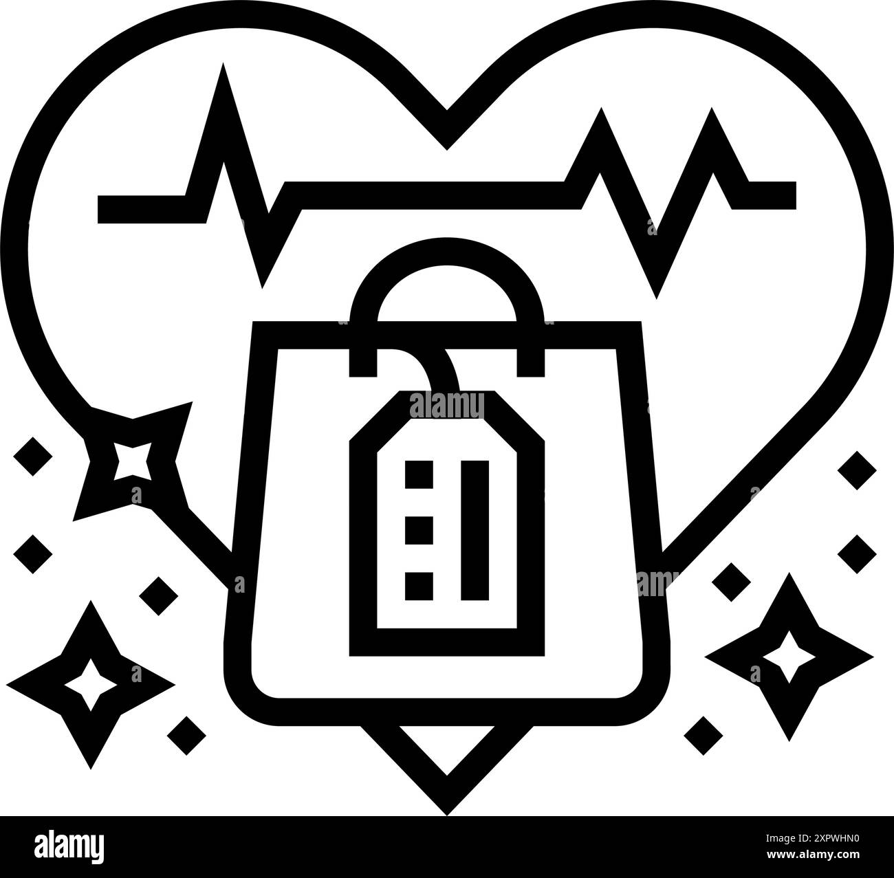 impulse buying consumer behavior line icon vector illustration Stock ...