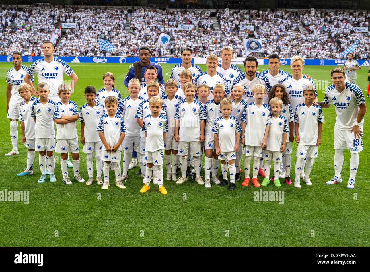 Copenhagen, Denmark. 07th, August 2024. The starting-11 of FC ...