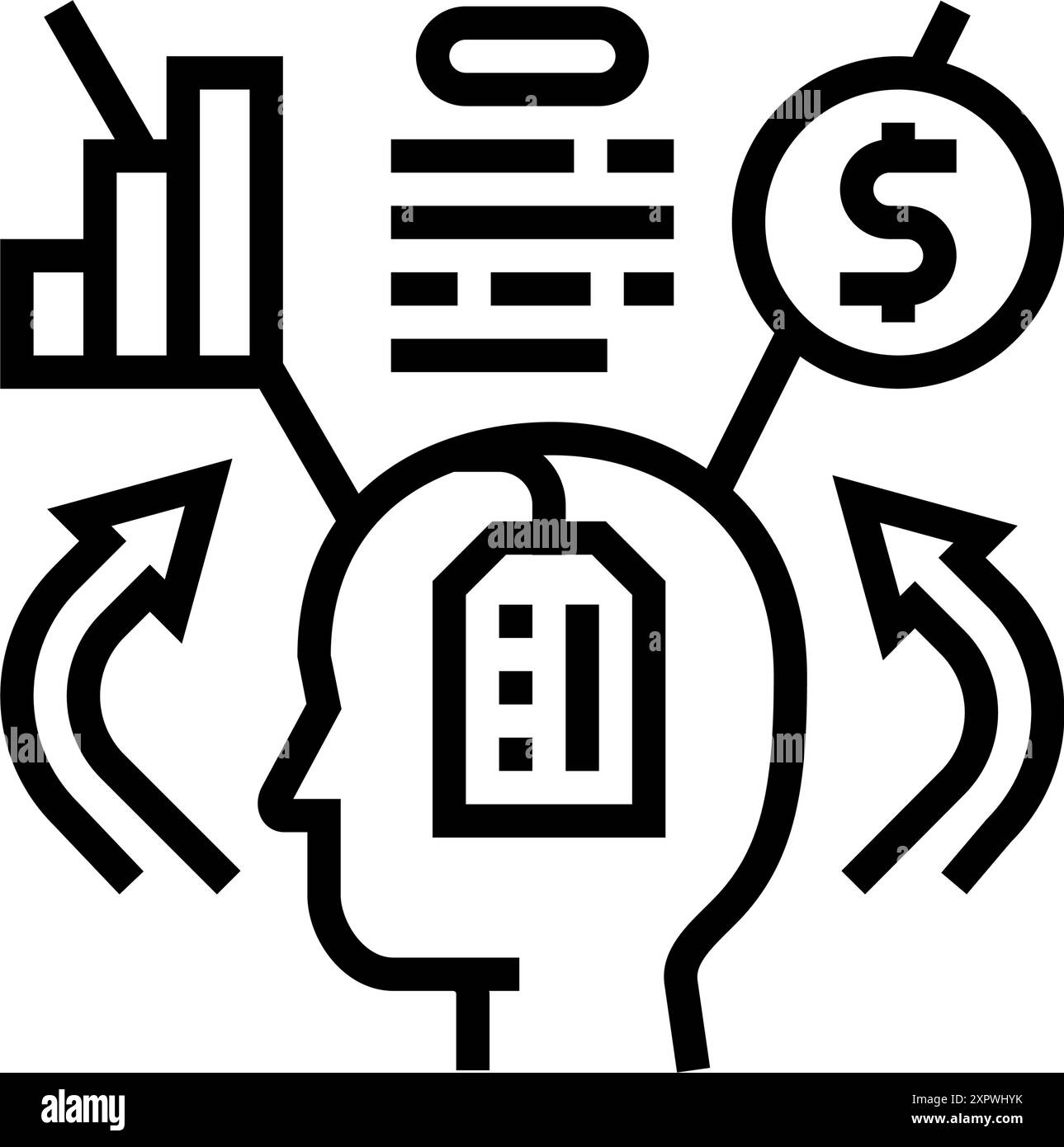 involvement consumer behavior line icon vector illustration Stock ...