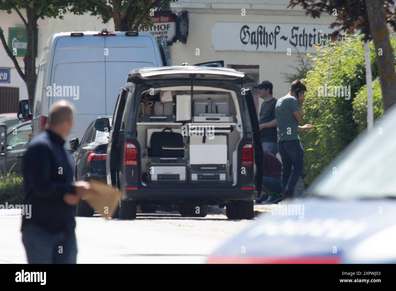 AUSTRIA; TERNITZ; 20240807; Police officers and police vehicle on ...
