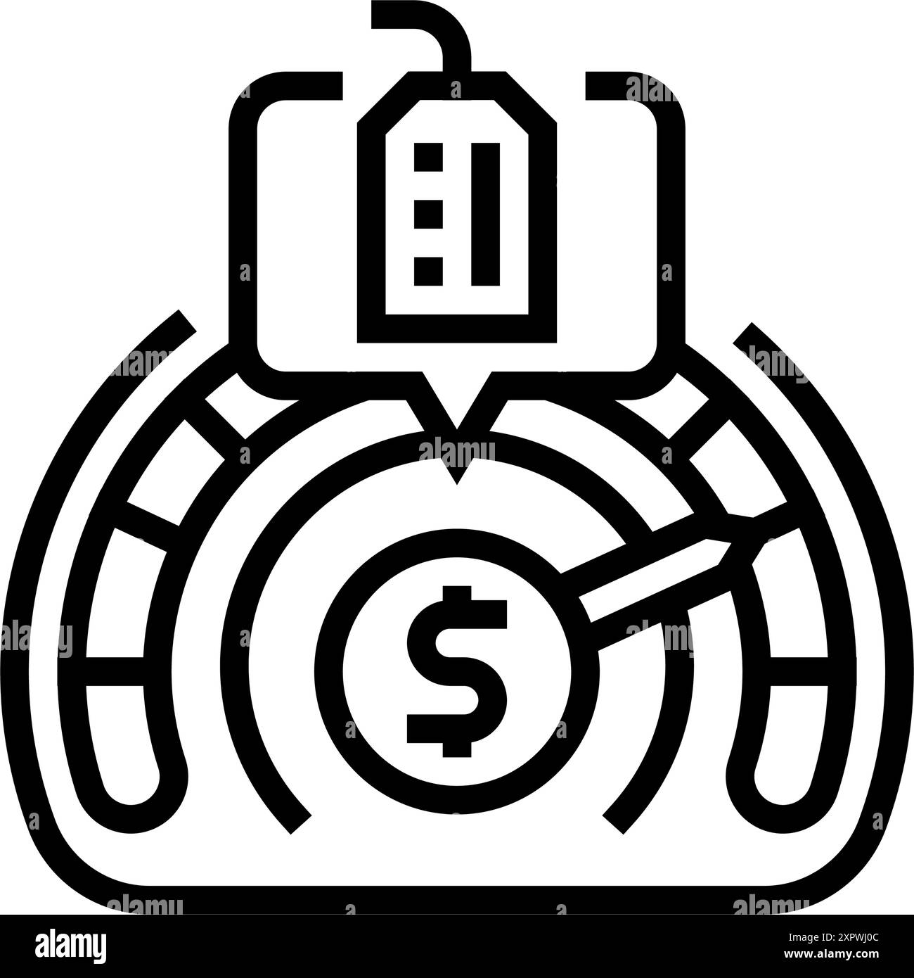 price sensitivity consumer behavior line icon vector illustration Stock ...