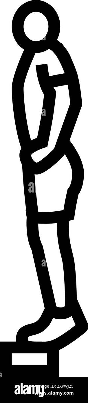 Calf muscle stretch gym hi-res stock photography and images - Alamy