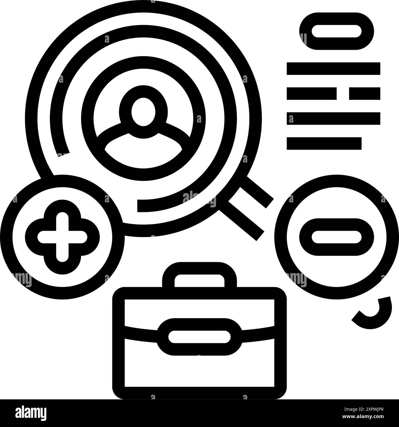competitive analysis technical sales engineer line icon vector ...
