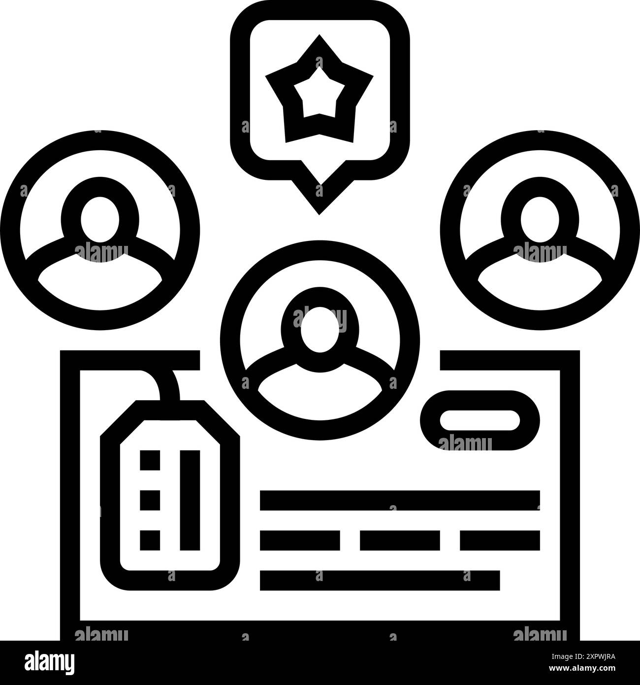 lead scoring technical sales engineer line icon vector illustration ...