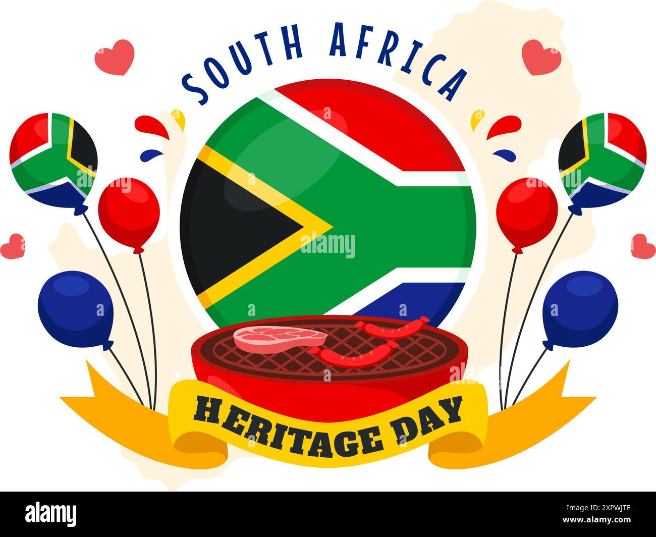 Happy Heritage Day South Africa Vector Illustration for September 24 ...