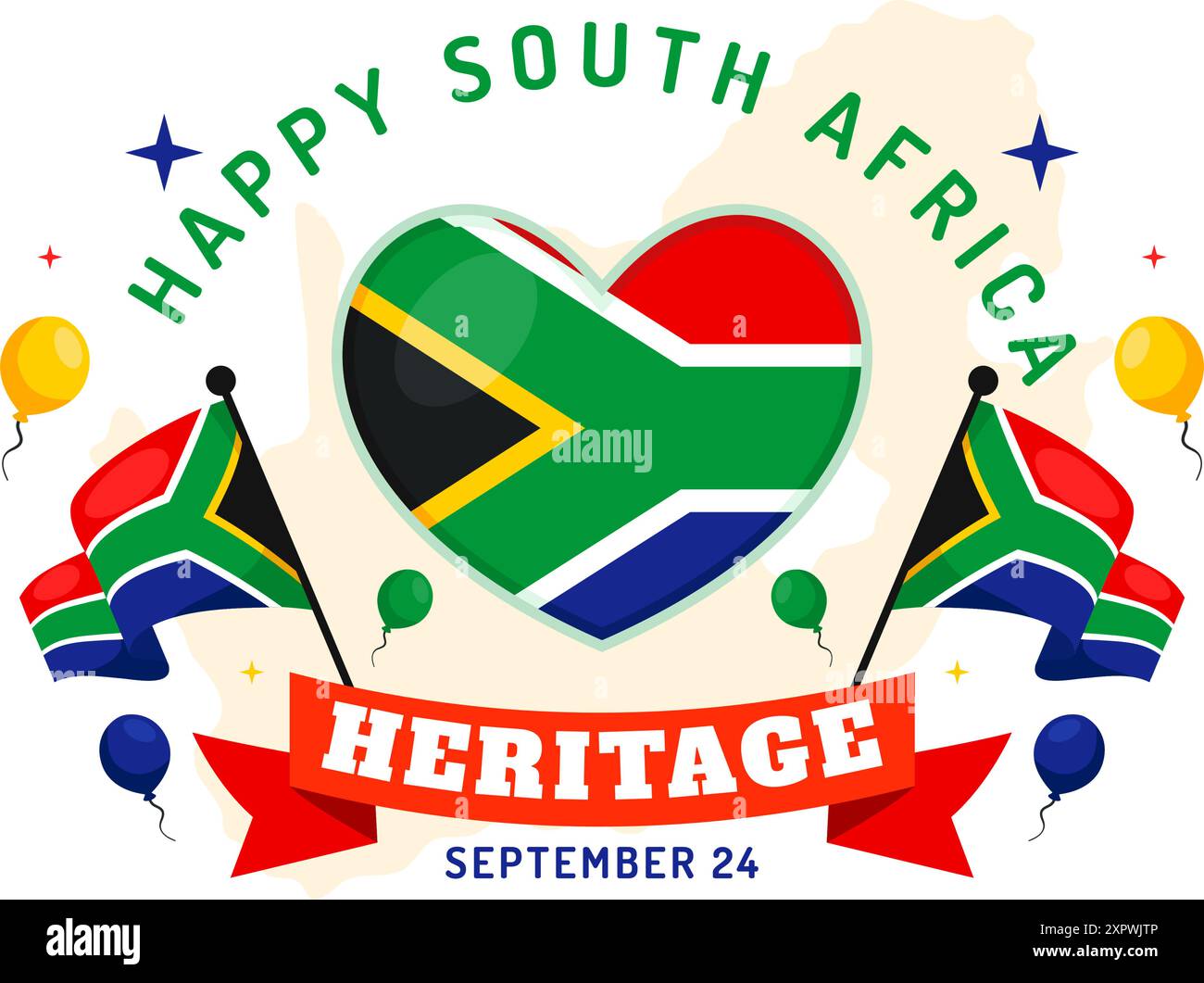 Happy Heritage Day South Africa Vector Illustration for September 24 ...