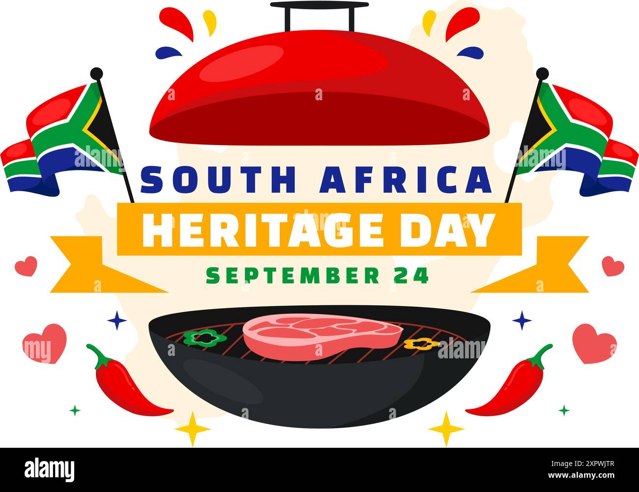 Happy Heritage Day South Africa Vector Illustration for September 24 ...
