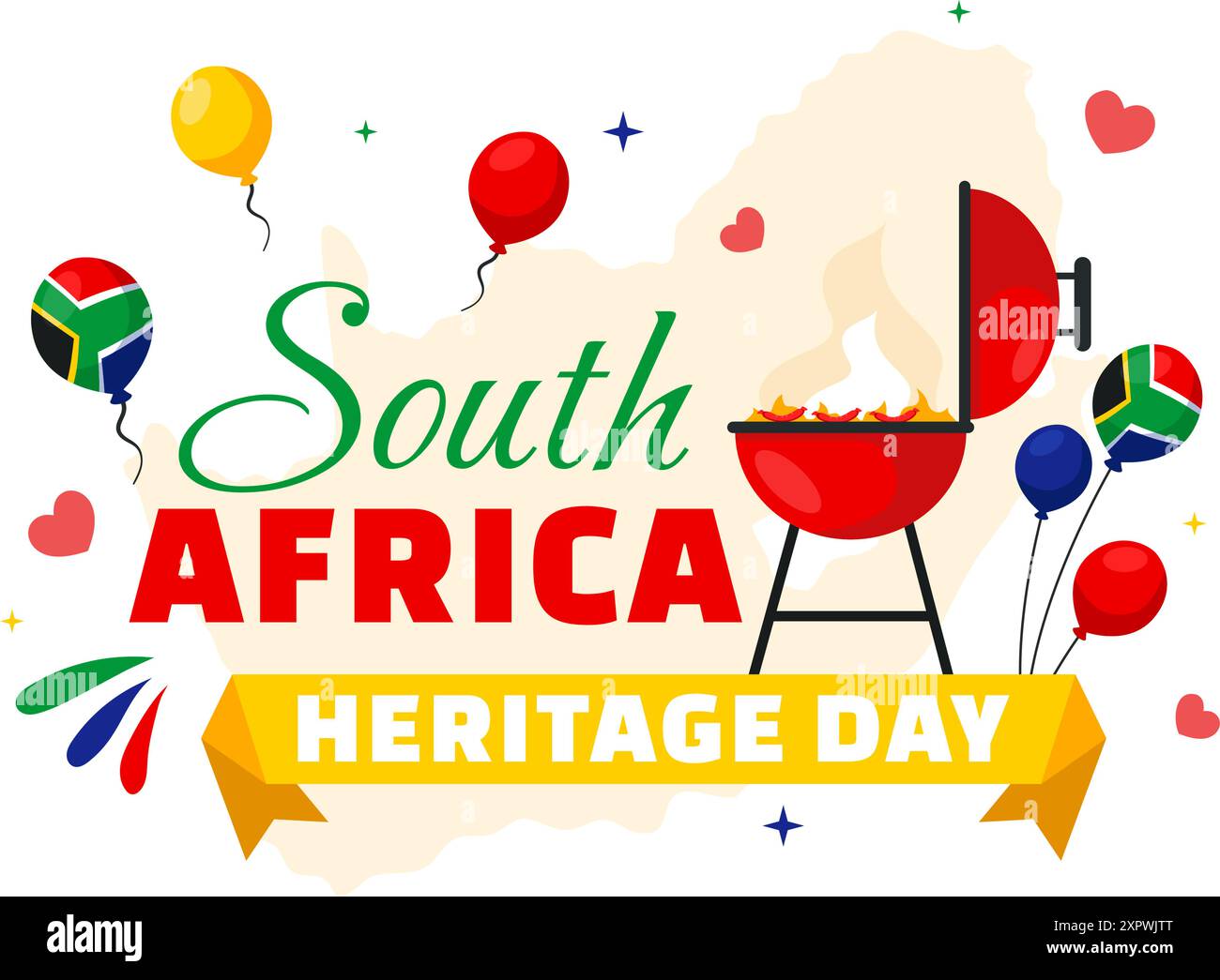 Happy Heritage Day South Africa Vector Illustration for September 24 ...