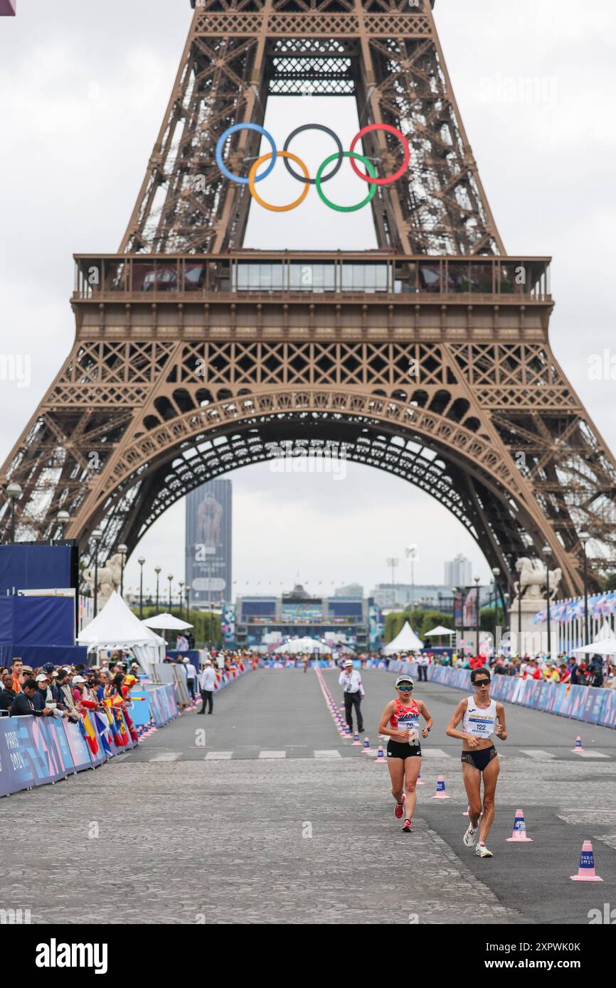 Paris, France. 7th Aug, 2024. Ayane Yanai (JPN) Race Walk : Mixed Walk ...