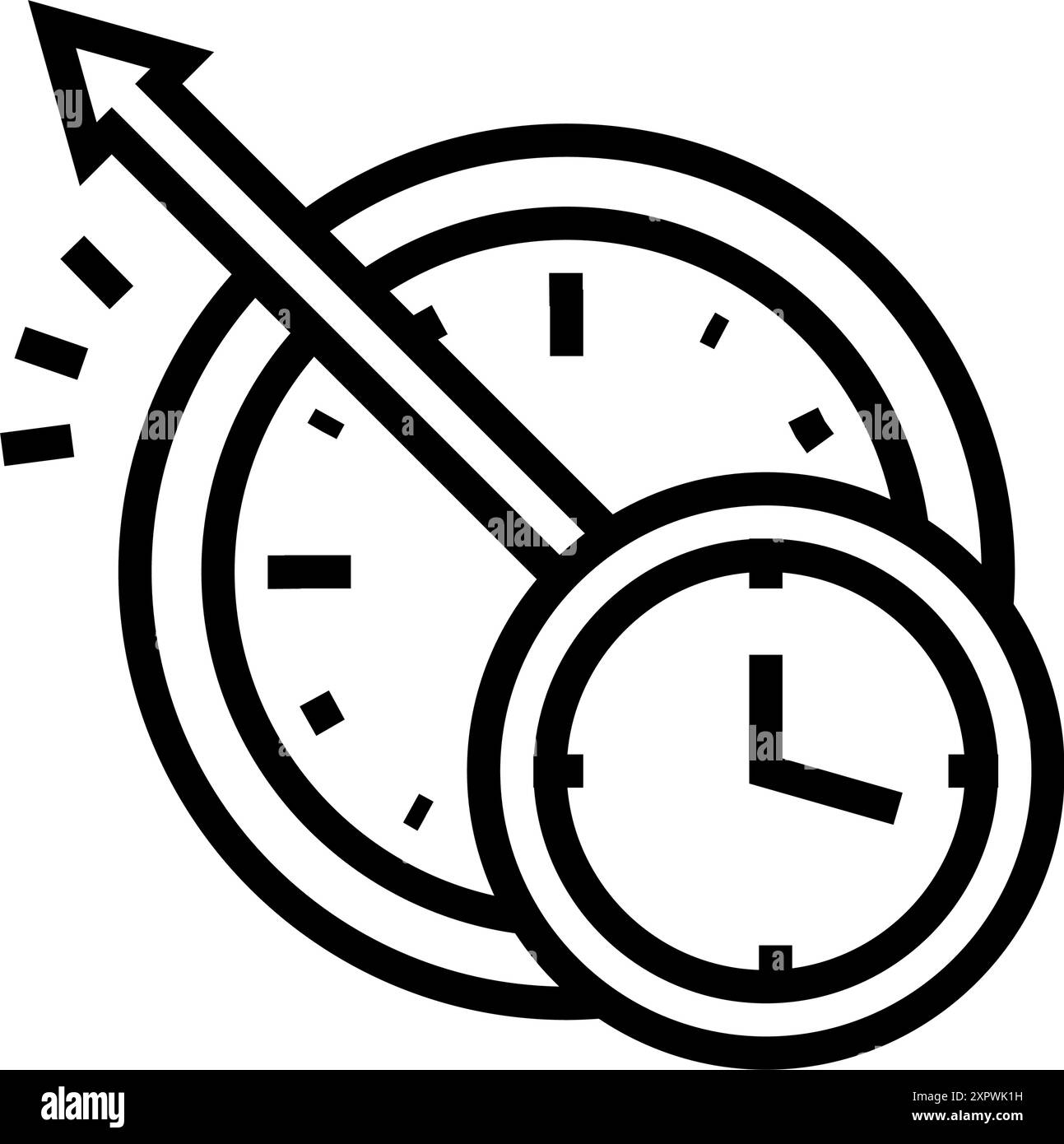 time travel unsolved mystery line icon vector illustration Stock Vector ...