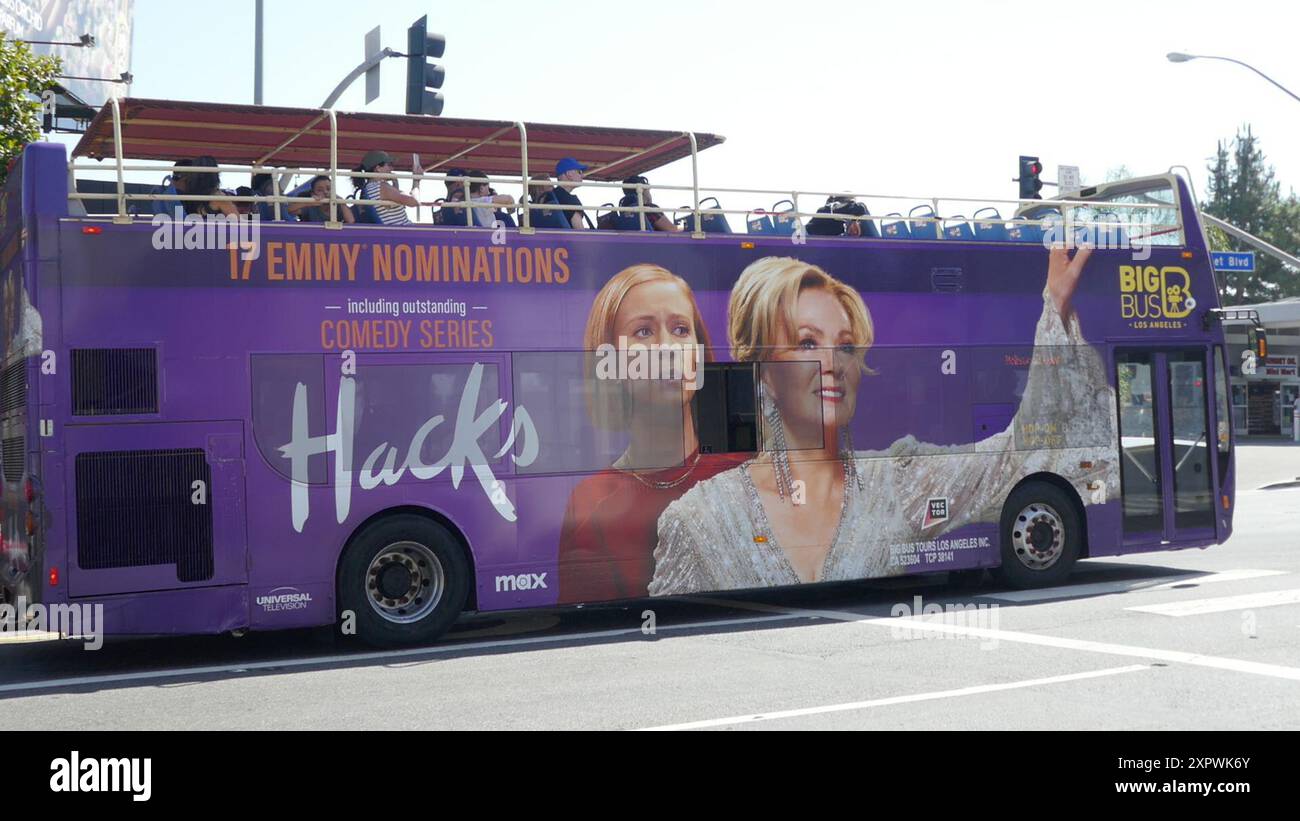 Los Angeles, California, USA 7th August 2024 HBO Hacks Bus with Jean ...