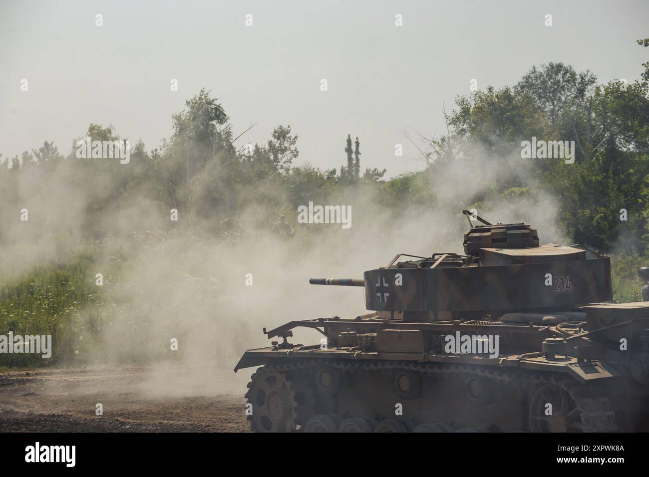 "Daimler Benz Panzer III" - World War II German tank on the battlefield ...