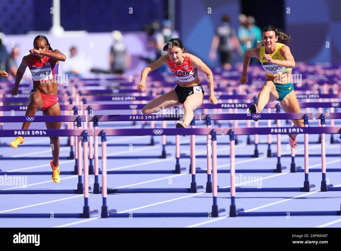 (L-R) CHATFIELD Emelia (HAI), Yumi Tanaka (JPN), MUCCI Celeste (AUS ...