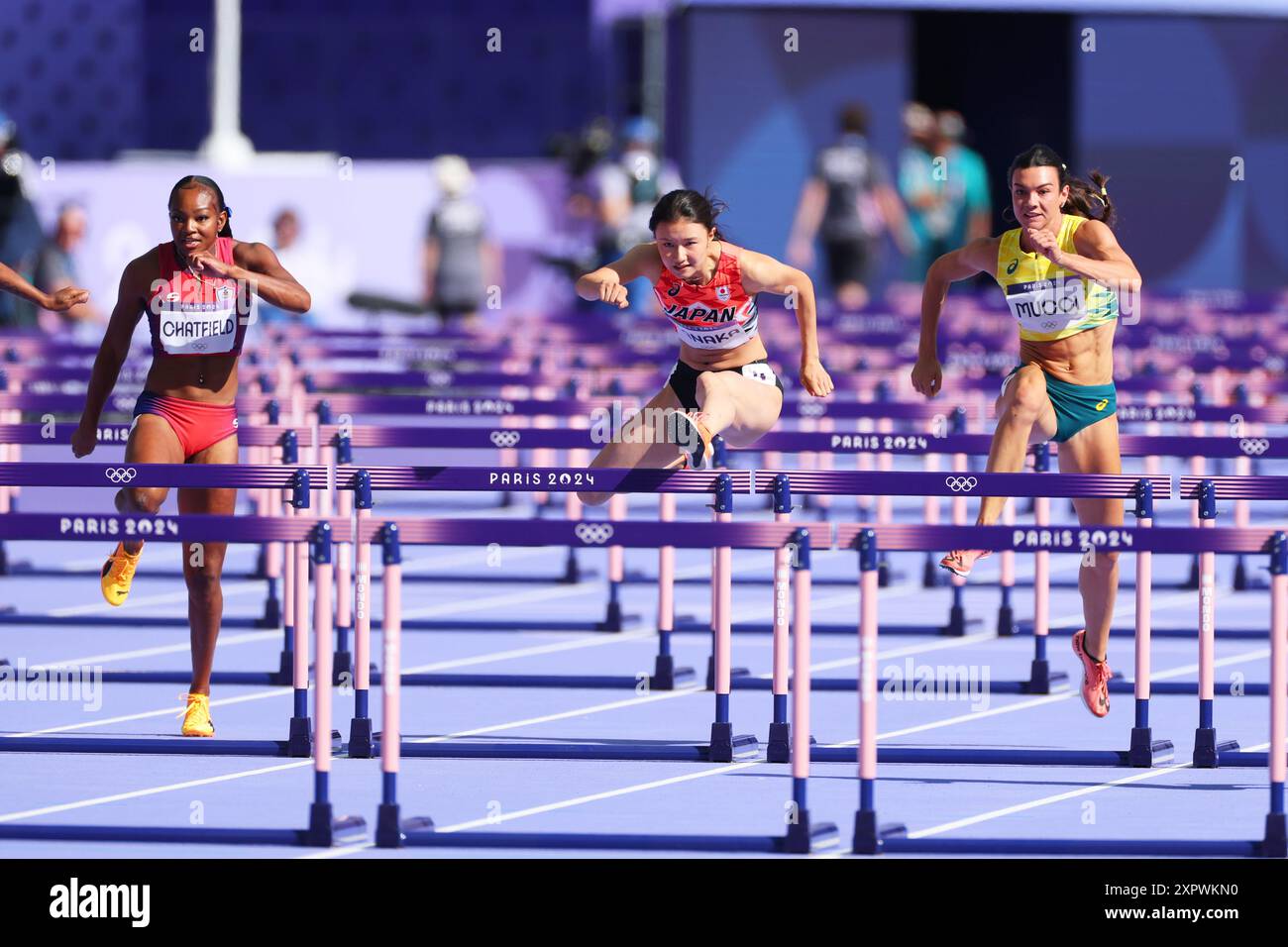Saint-Denis, France. 7th Aug, 2024. (L-R) CHATFIELD Emelia (HAI), Yumi ...