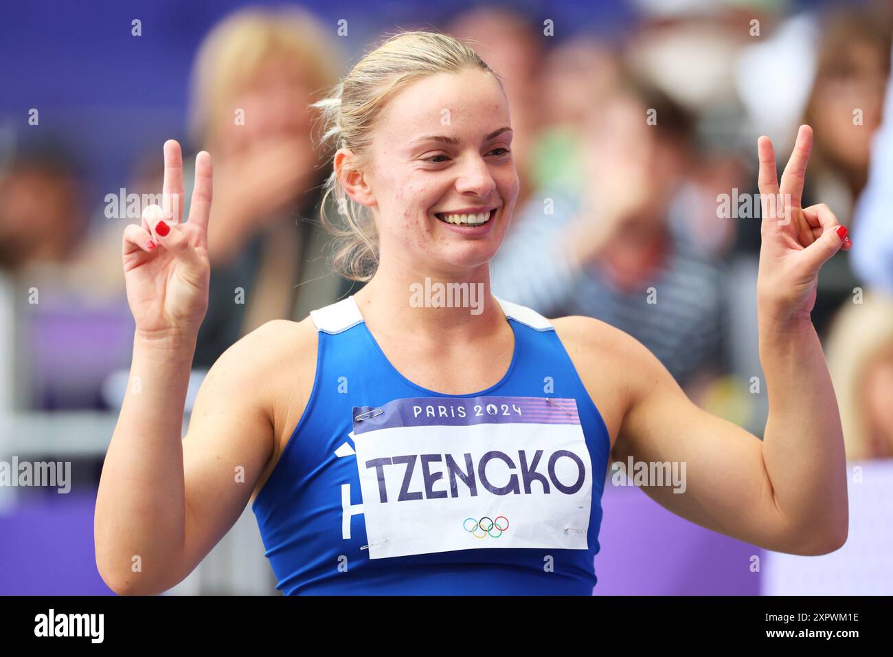 Saint-Denis, France. 7th Aug, 2024. TZENGKO Elina (GRE) Athletics ...