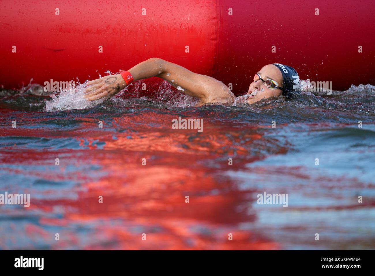 Monaco's Lisa Pou competes during the marathon swimming women's 10km ...