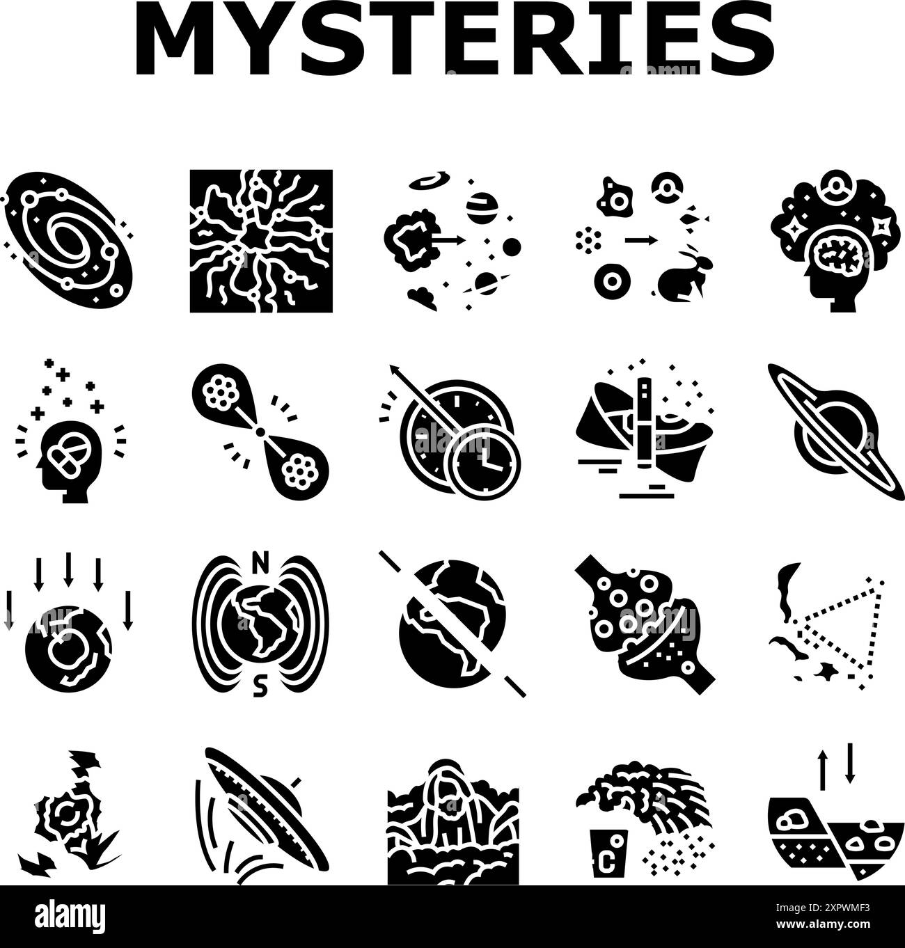 Mystery of origin Stock Vector Images - Alamy
