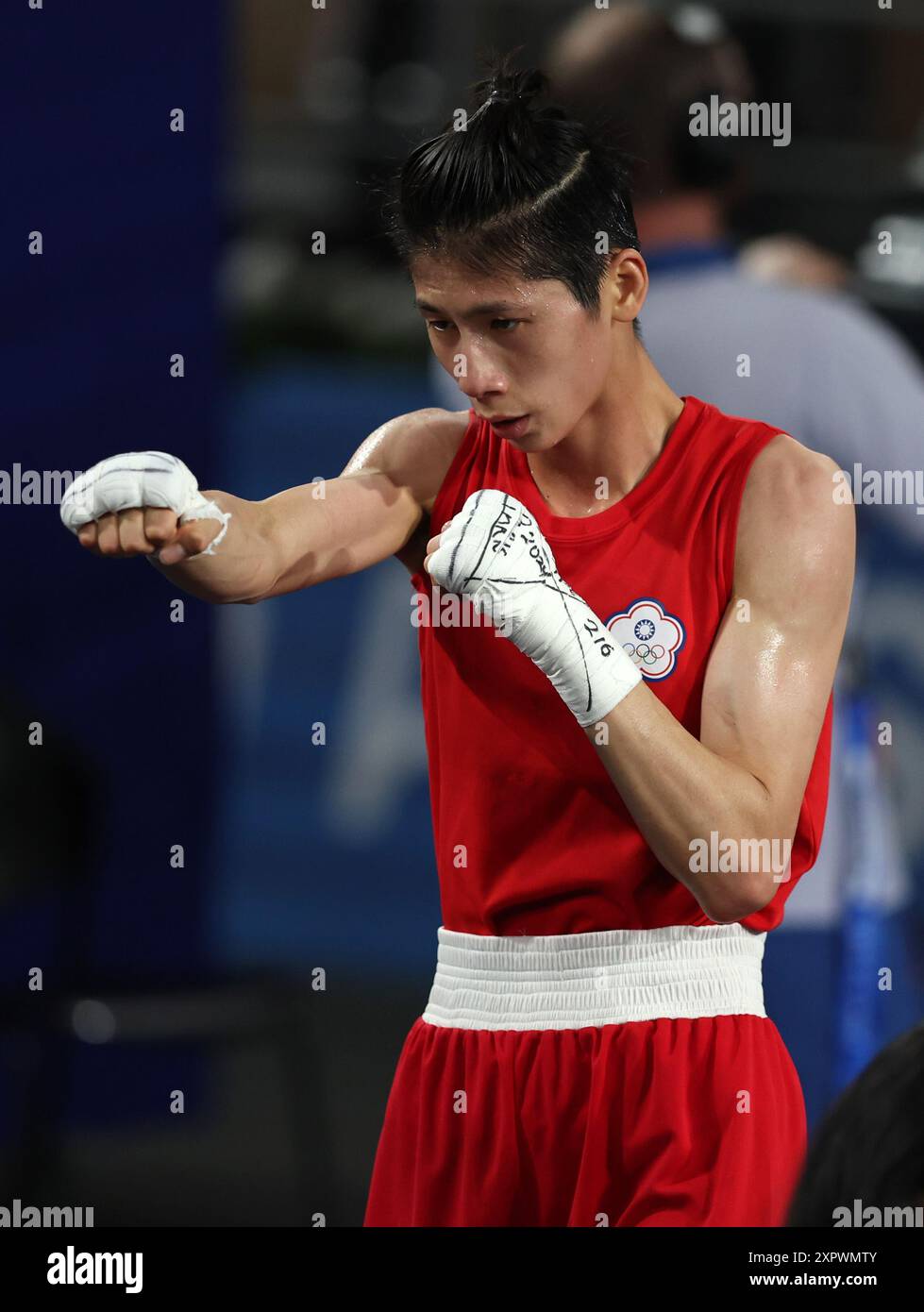 PARIS, FRANCE - AUGUST 07: Yu Ting Lin of Team Chinese Taipei after the ...