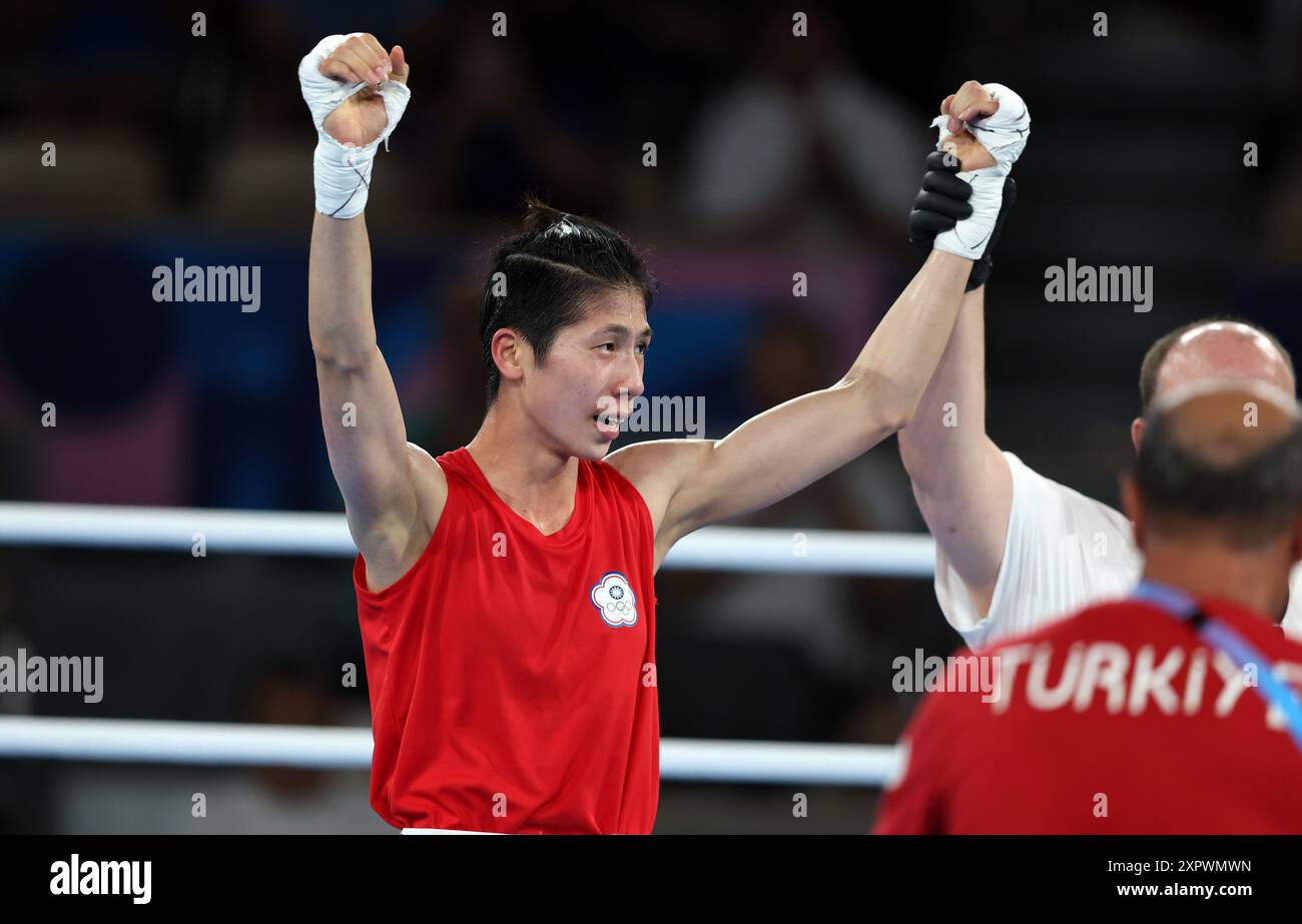 PARIS, FRANCE - AUGUST 07: Yu Ting Lin of Team Chinese Taipei after the ...